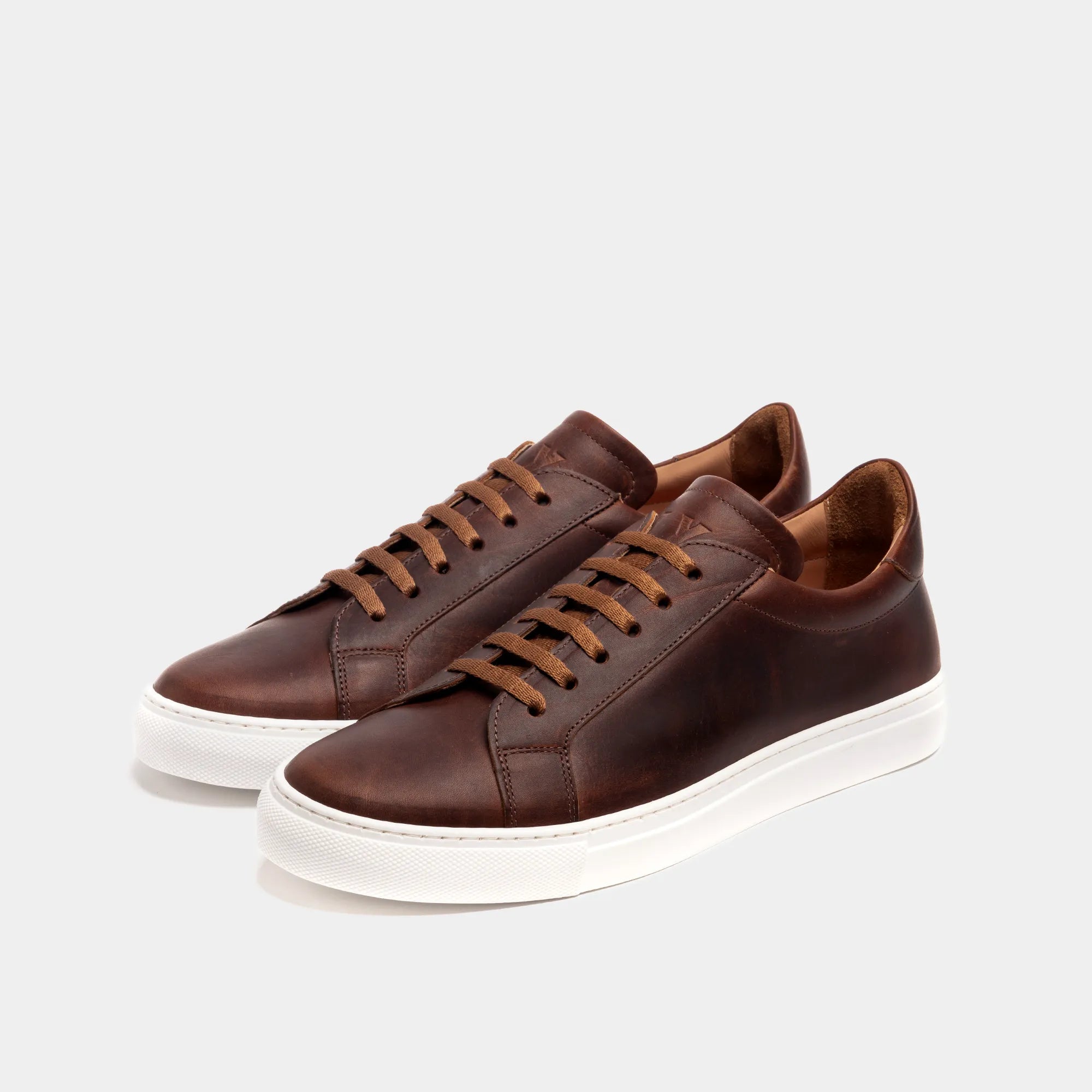Men's - Caramel - Brown - Leather - Cupsole Sneakers – LANX