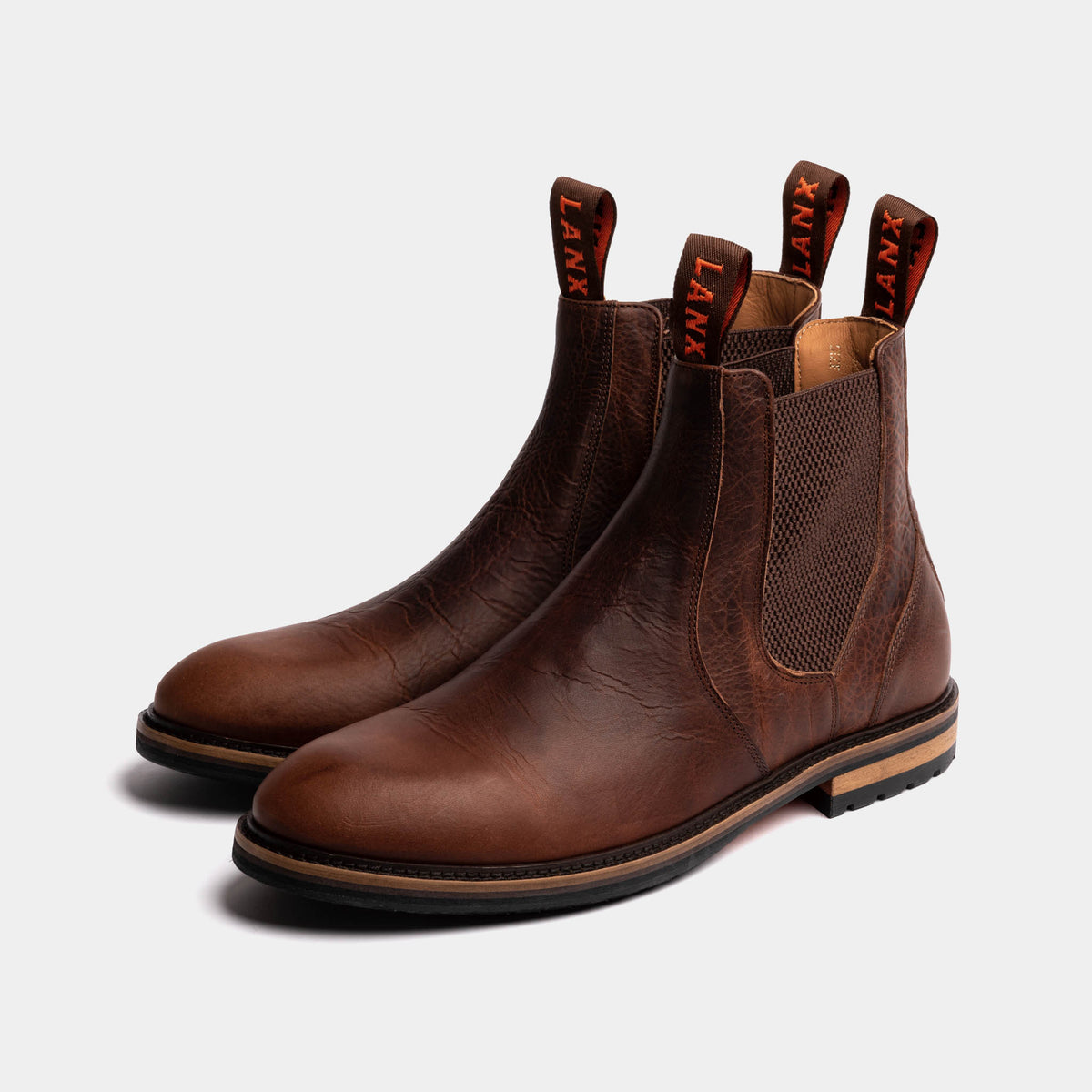 Men's - Brown - Dark - Leather - Chelsea Boots – LANX