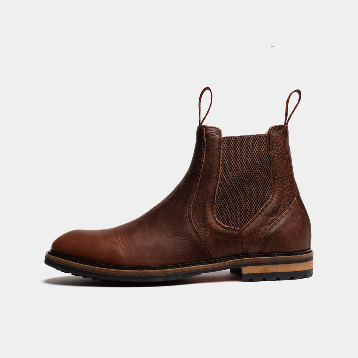 Men's - Brown - Dark - Leather - Chelsea Boots – LANX