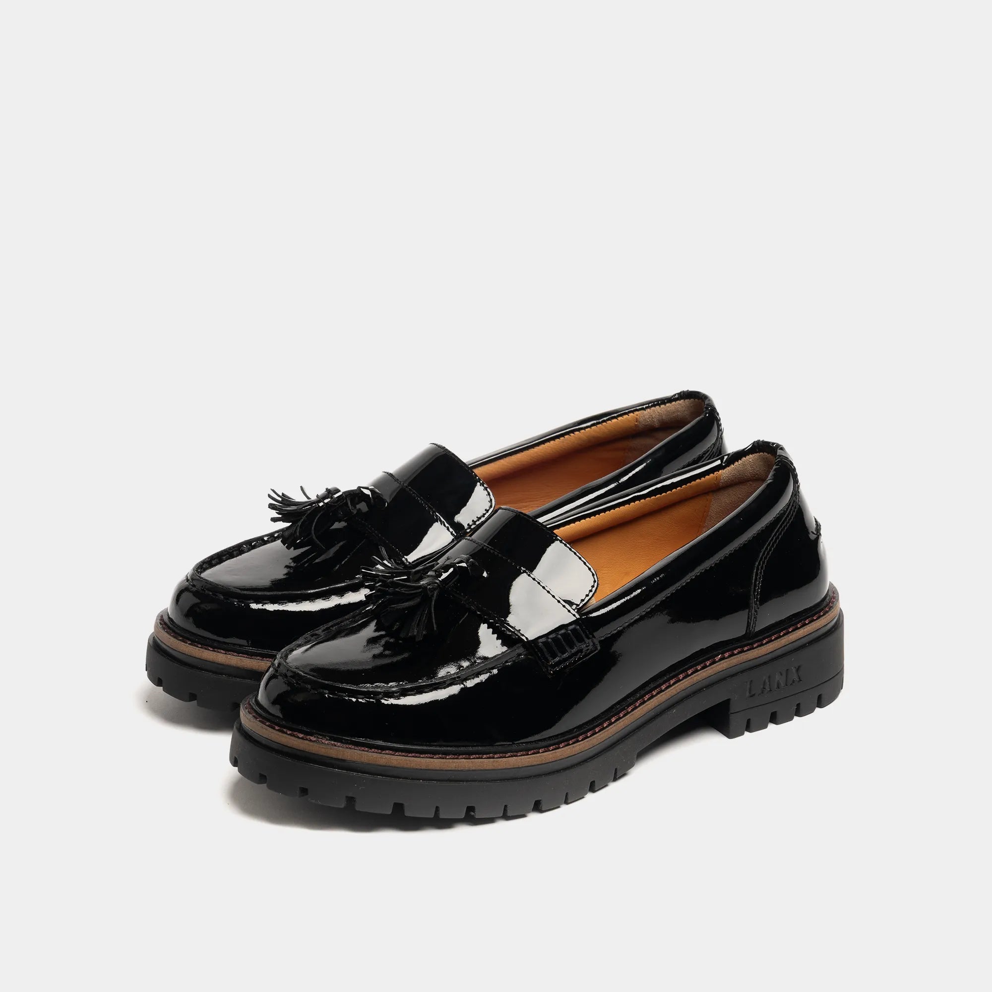 Women's - Black - Dark - Leather - Loafer Moc Toe Shoes – LANX