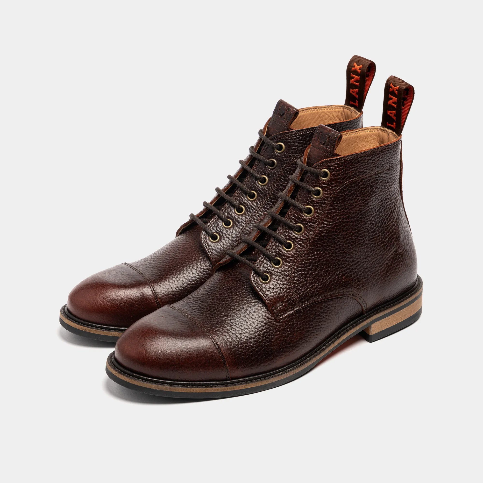 Men's - Tasker - Cognac Grained - Leather - Chelsea Boots – LANX