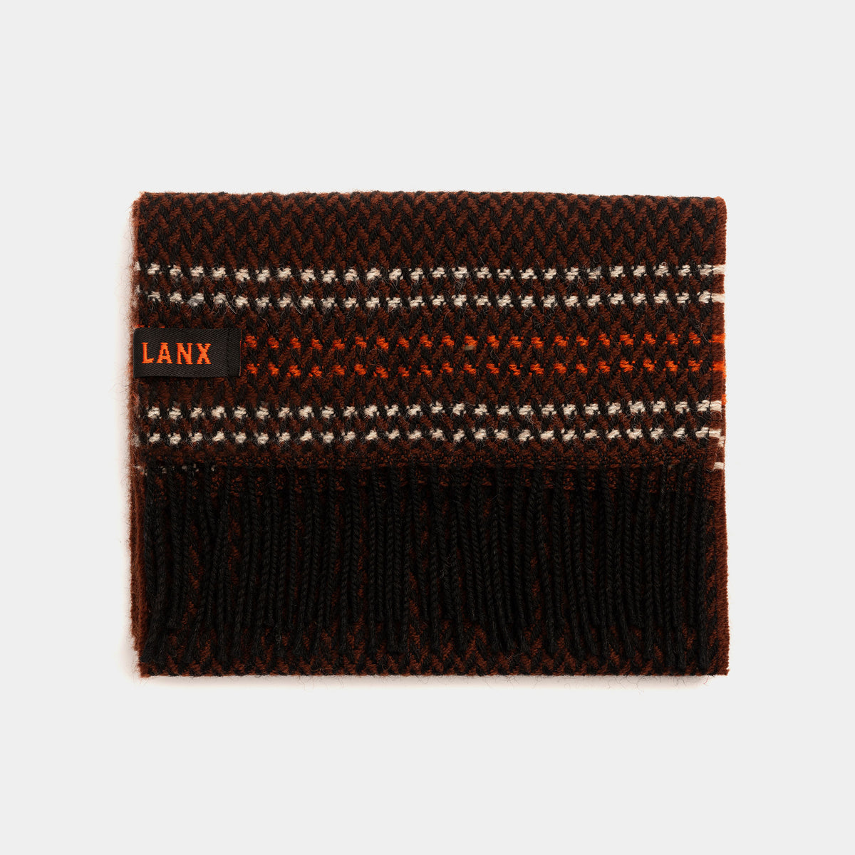 Salterforth - Brown - Wool Scarf - Made in England - Lanx