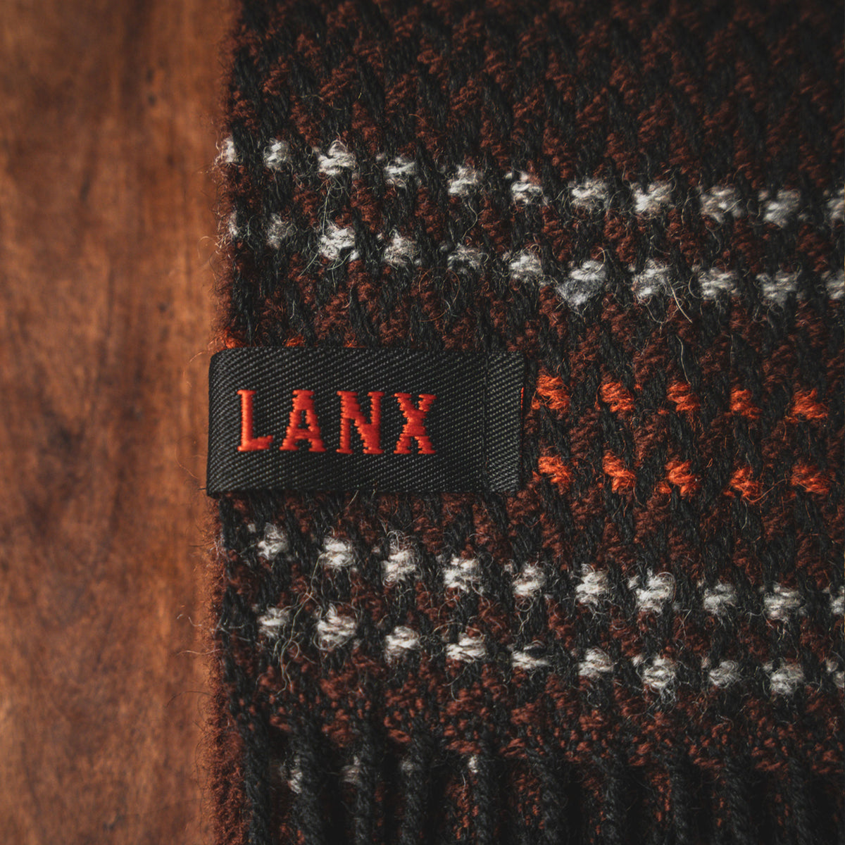 Salterforth - Brown - Wool Scarf - Made in England - Lanx