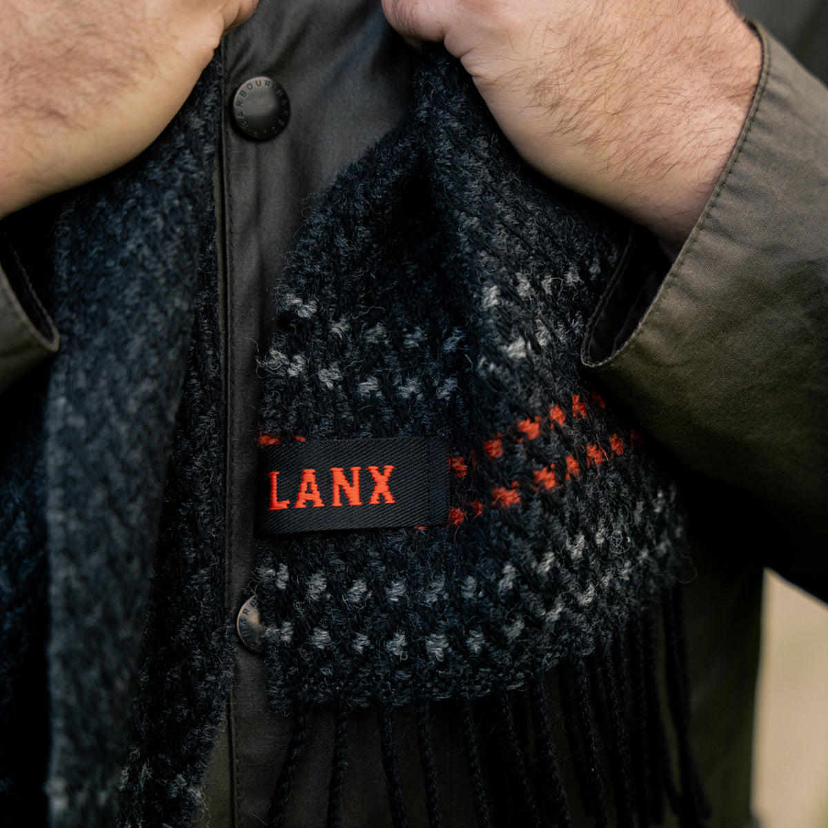 Salterforth - Grey - Wool Scarf - Made in England - Lanx