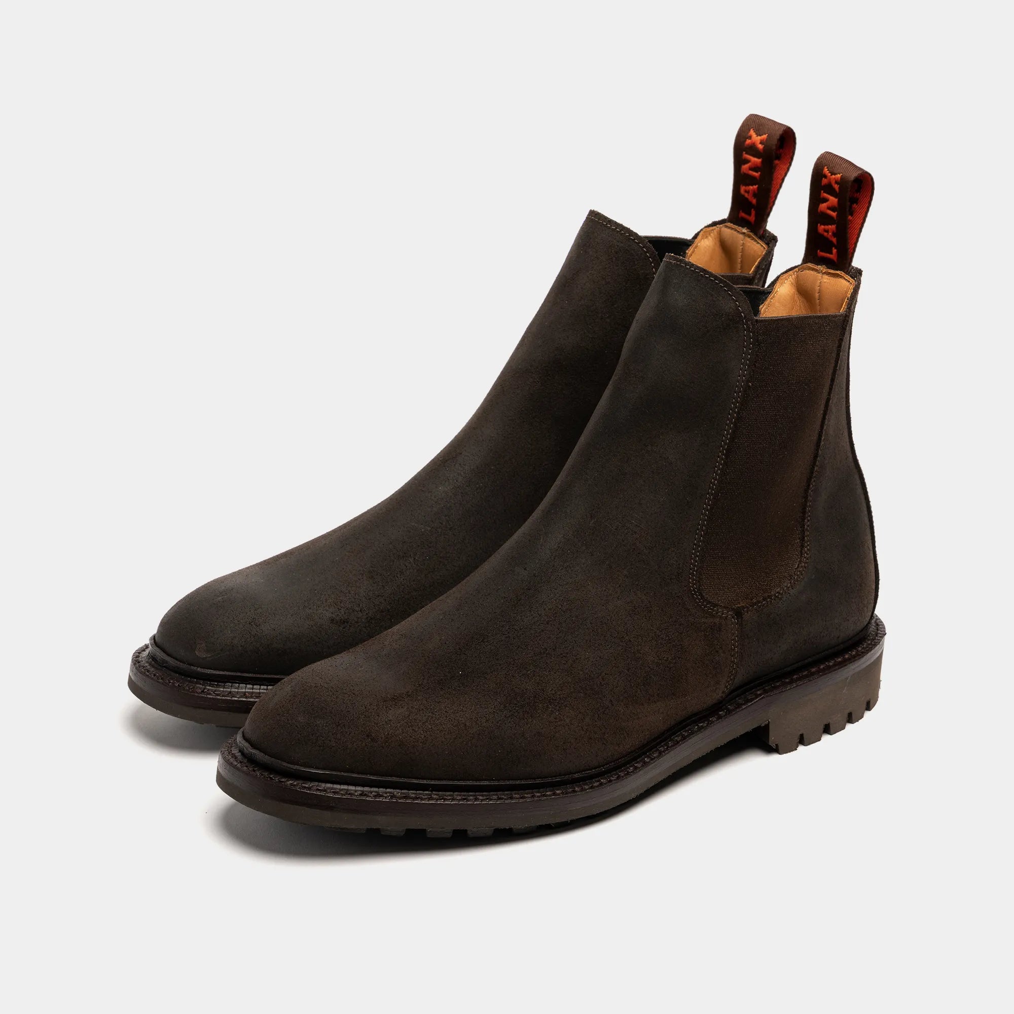 Men's - Grey - Brown - Leather - Chelsea Boots – LANX