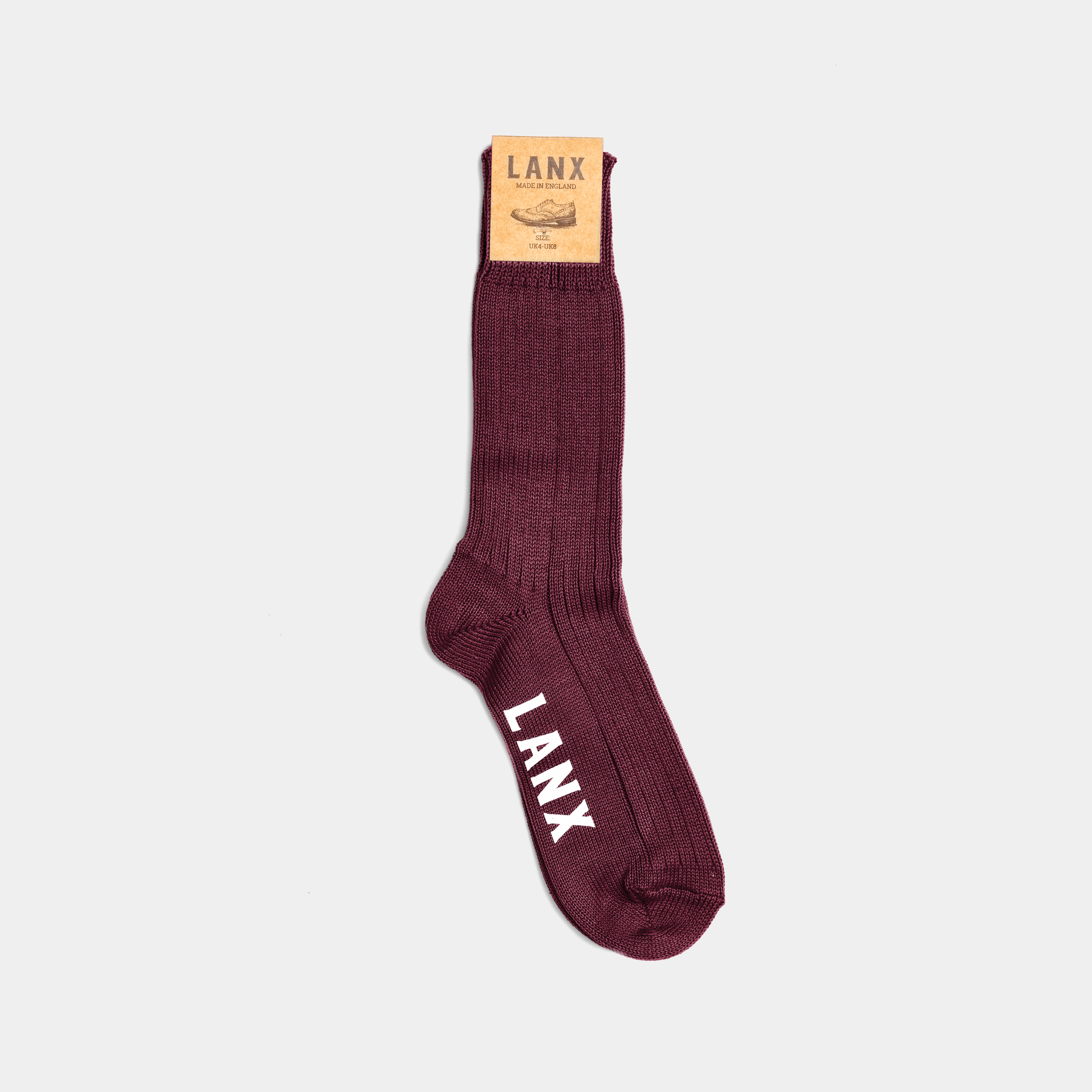 Thick Sock - Port - Made in England - Lanx
